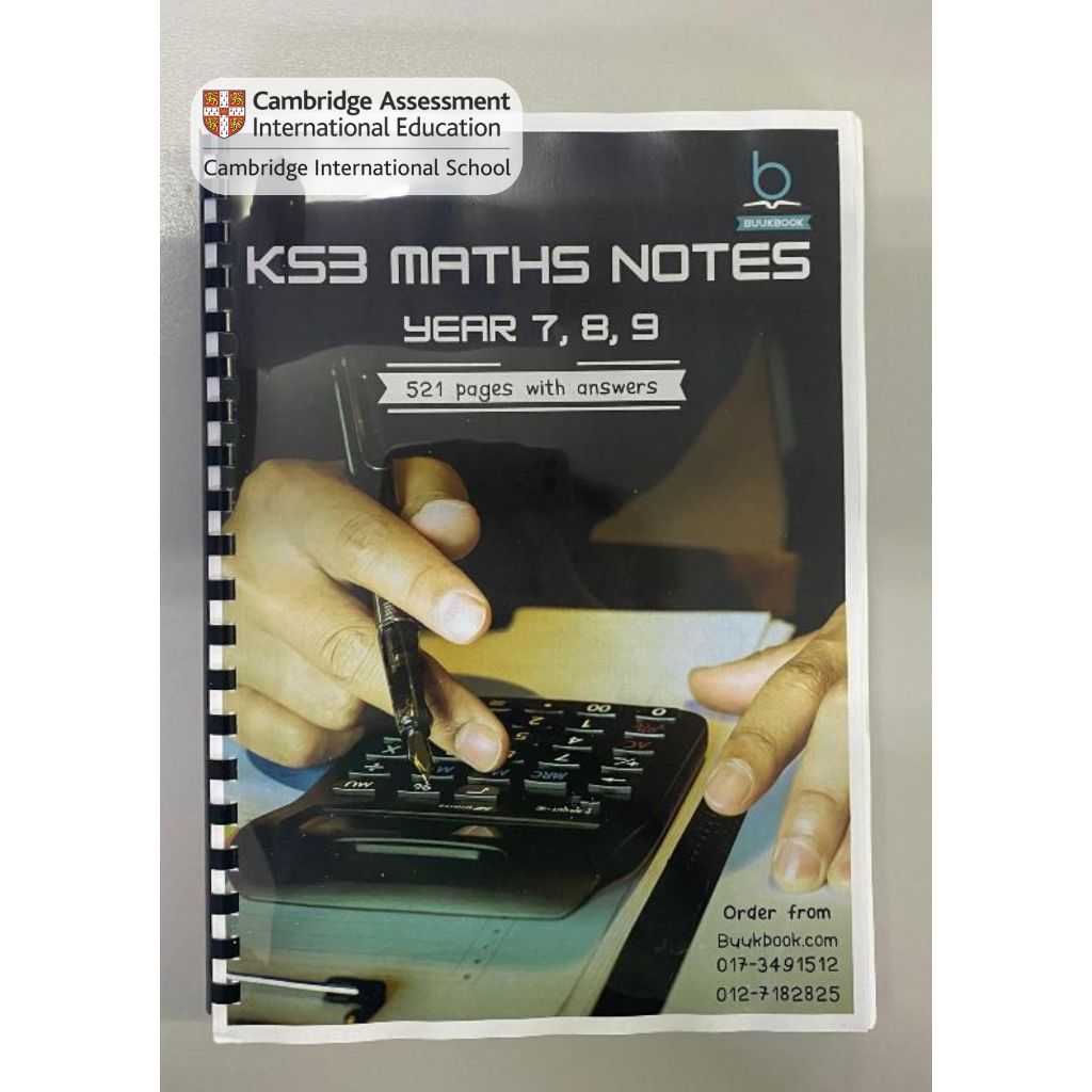 KS3 Mathematics Revision Notes For Year 7,8,9 *PRINTED | Shopee Malaysia