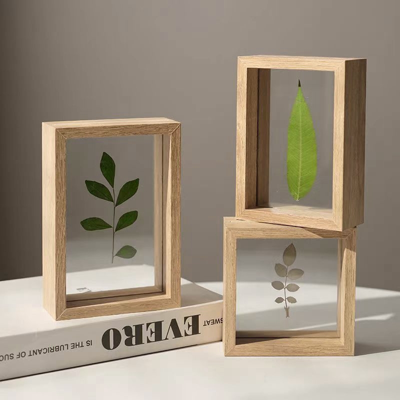 Photo frames High Transparency Acrylic Glass Wooden Photo Frame ...
