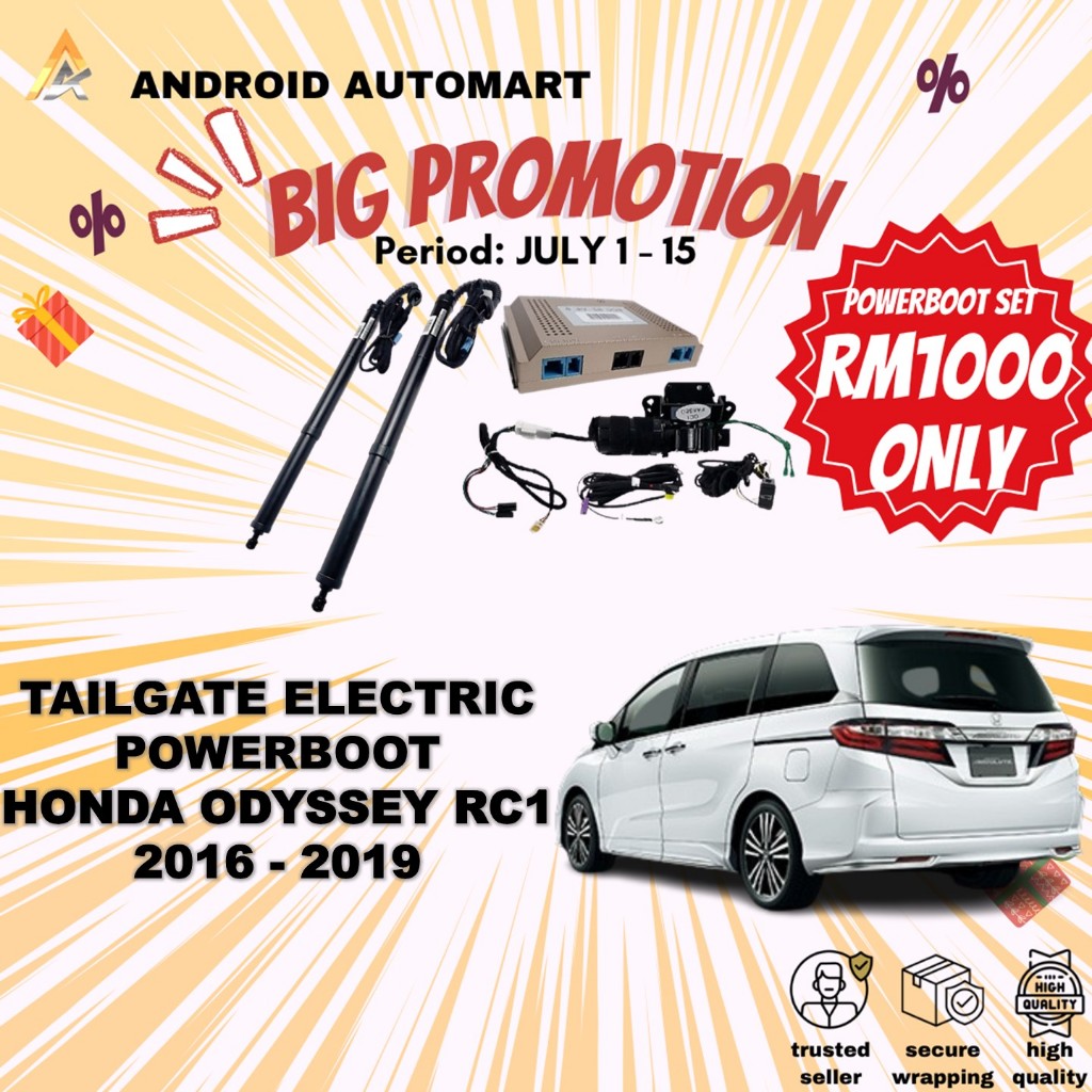 Honda Odyssey RC1 2016-2022 Plug & Play Electric Auto Tailgate Power Boot Soft Close Switch Foot ...