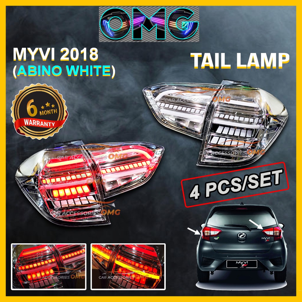 Perodua Myvi MK7 G3 FL 2018 - 2025 Tail Lamp Design Dynamic With Signal ...