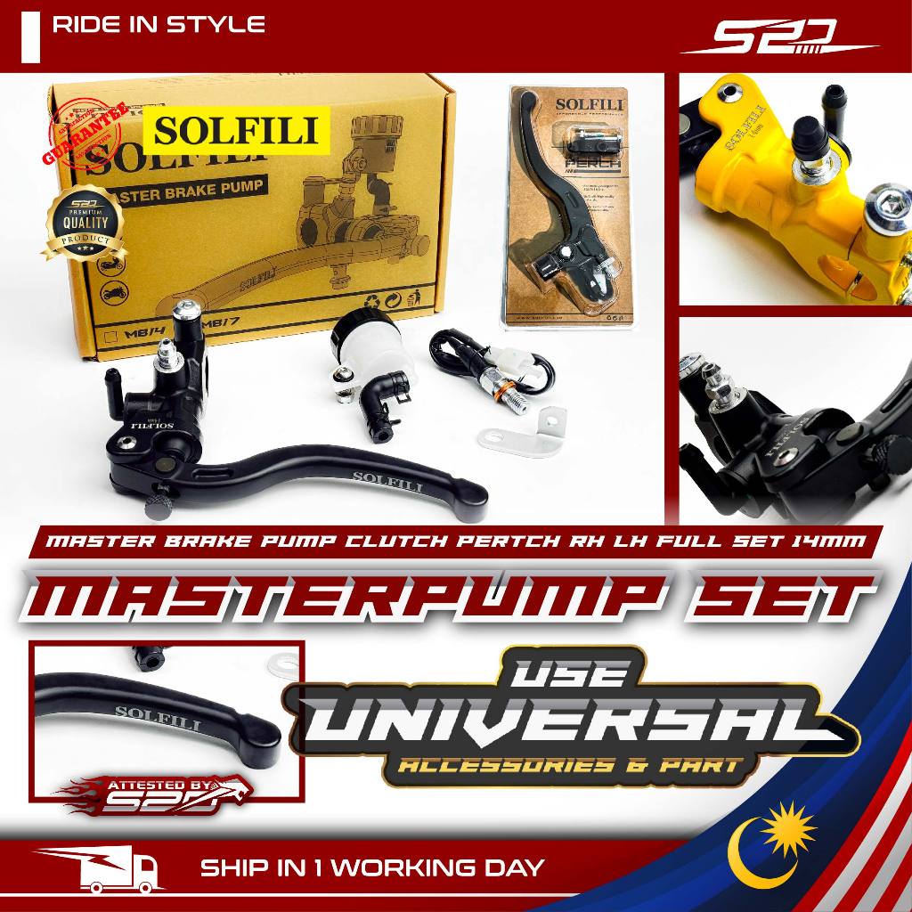 Masterpump Set SOLFILI Universal Use Bracket Botol RH LH Kiri Kanan ...