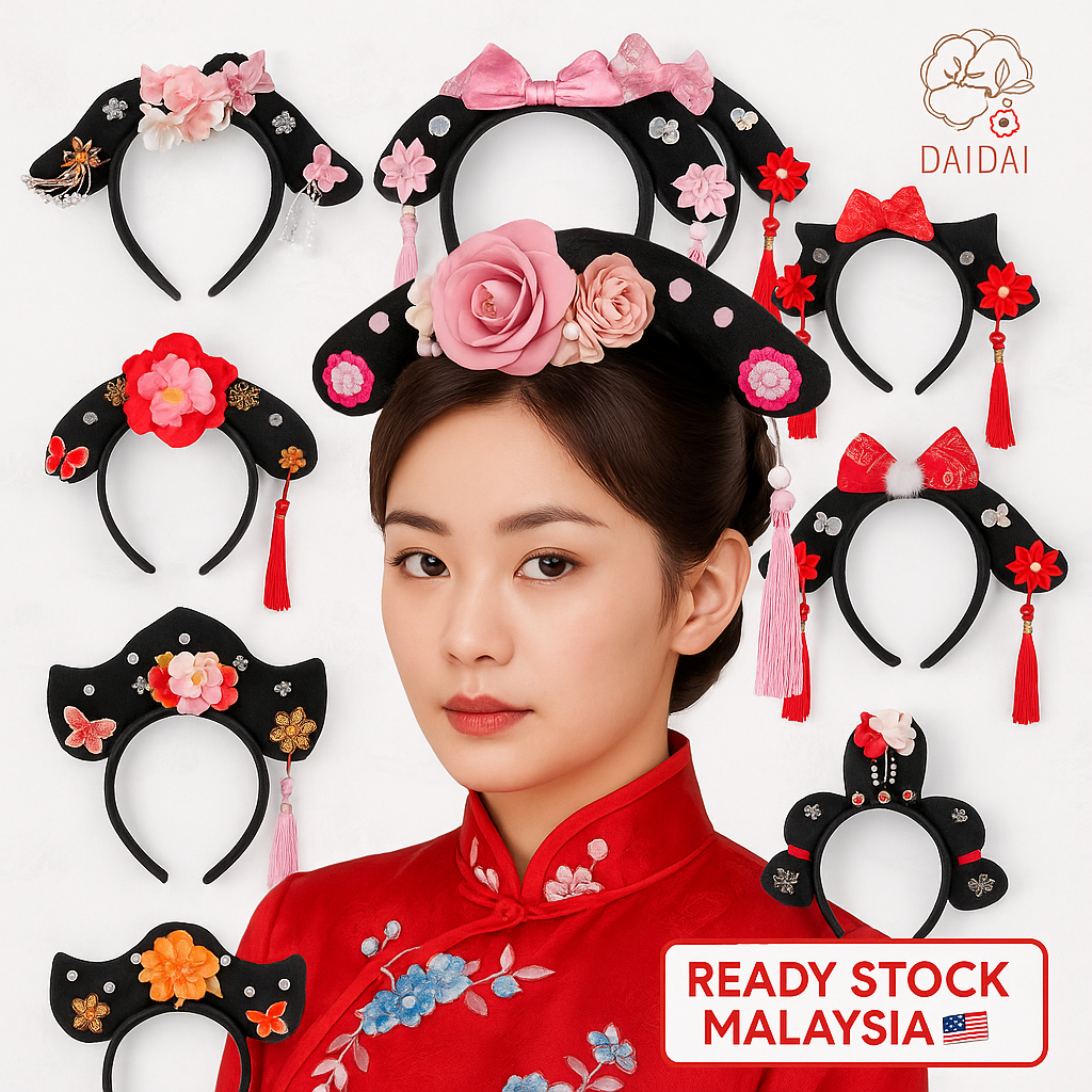 daidai (Ready Stock) Retro Chinese Hairband | Hanfu Cheongsam Headband ...
