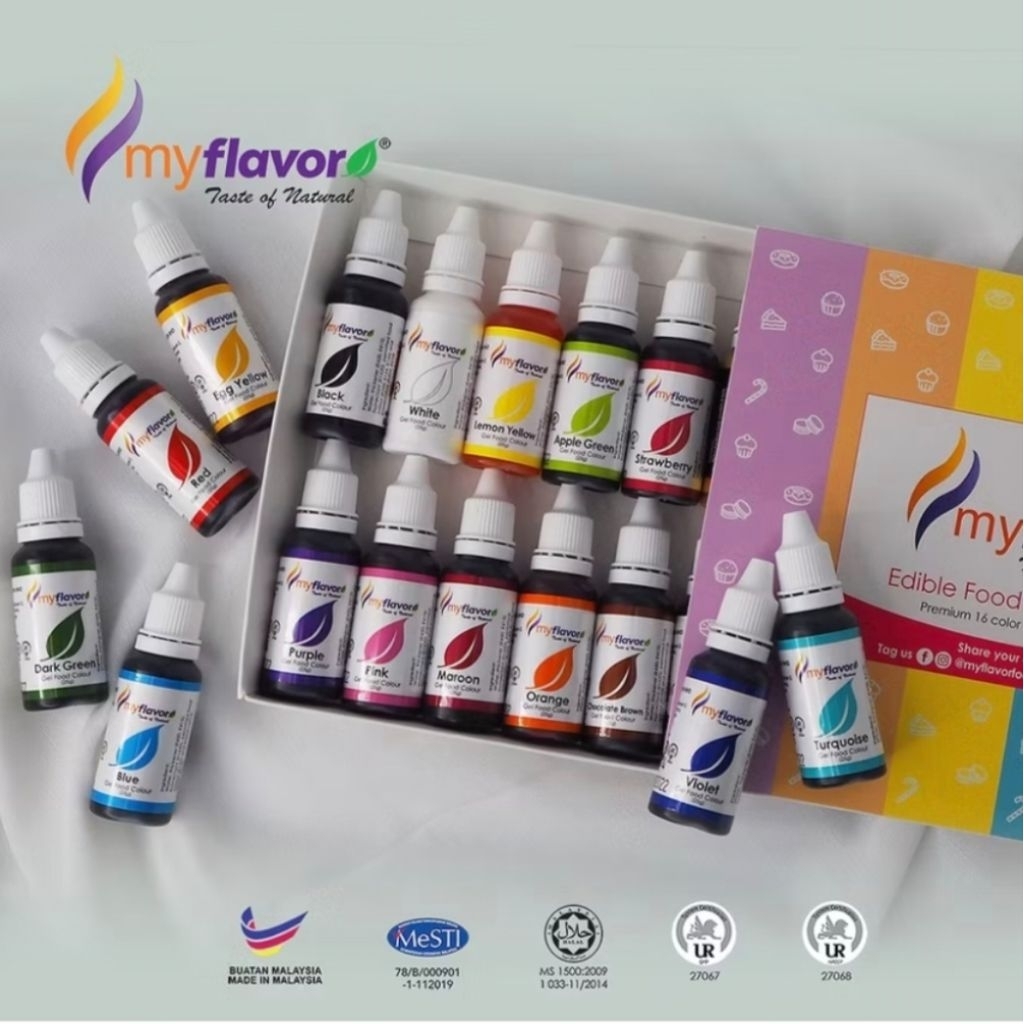 My Flavor Food Coloring Gel Based Edible Food Coloring | HALAL | Mesti ...