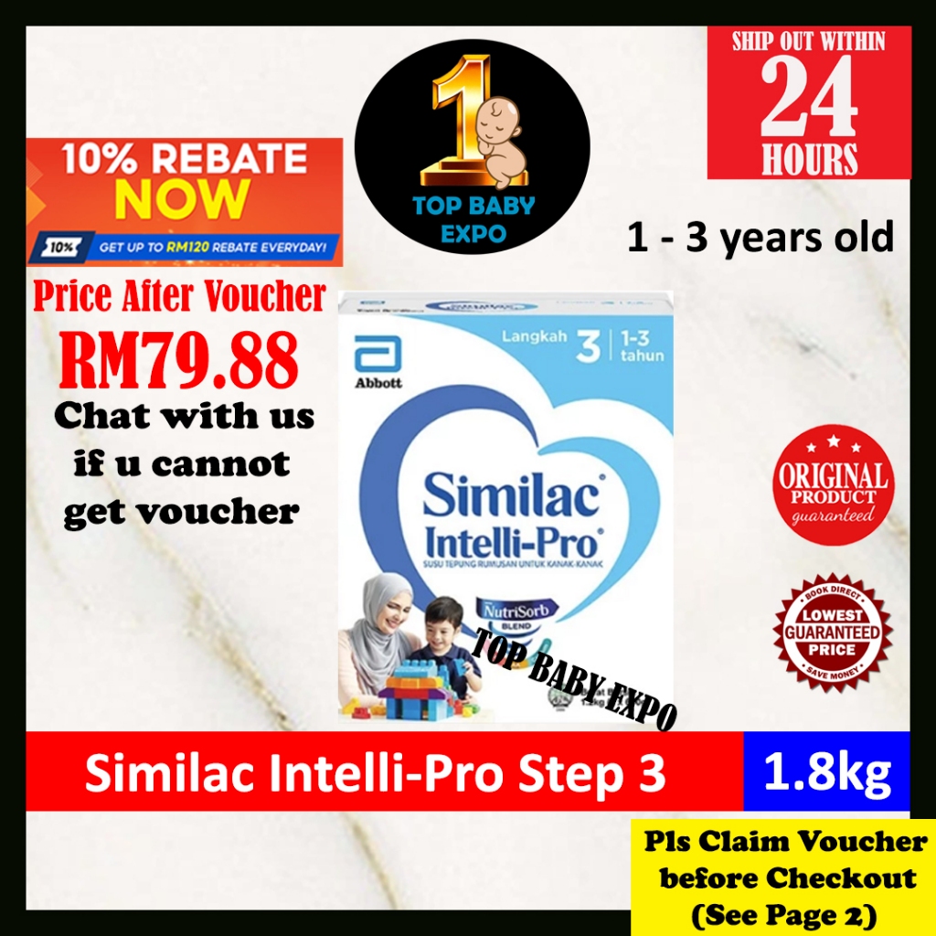 Similac Intelli-Pro Step 3 (1.8kg) Exp: 09/2026 (Newest Stock) | Shopee Malaysia