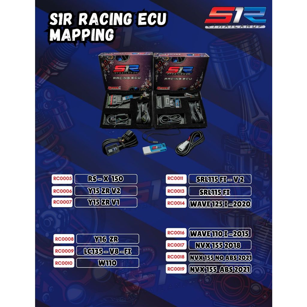 S1R RACING SUPER PRO ECU (MAPPING) 4 MODE TUNING /PENDRIVE SOFTWARE/AFR ...