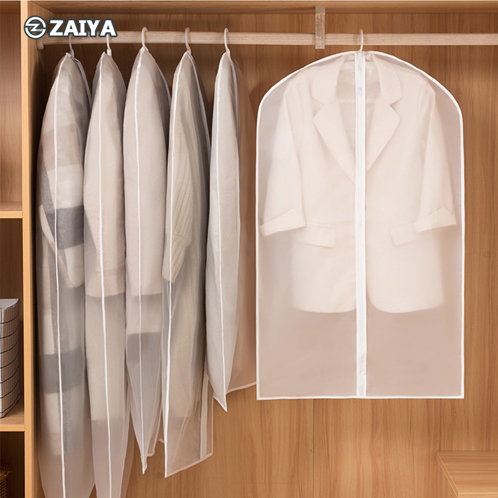 GARMENT BAG Clothes Dust Cover Transparent Dust Bag Hanging Cloth ...