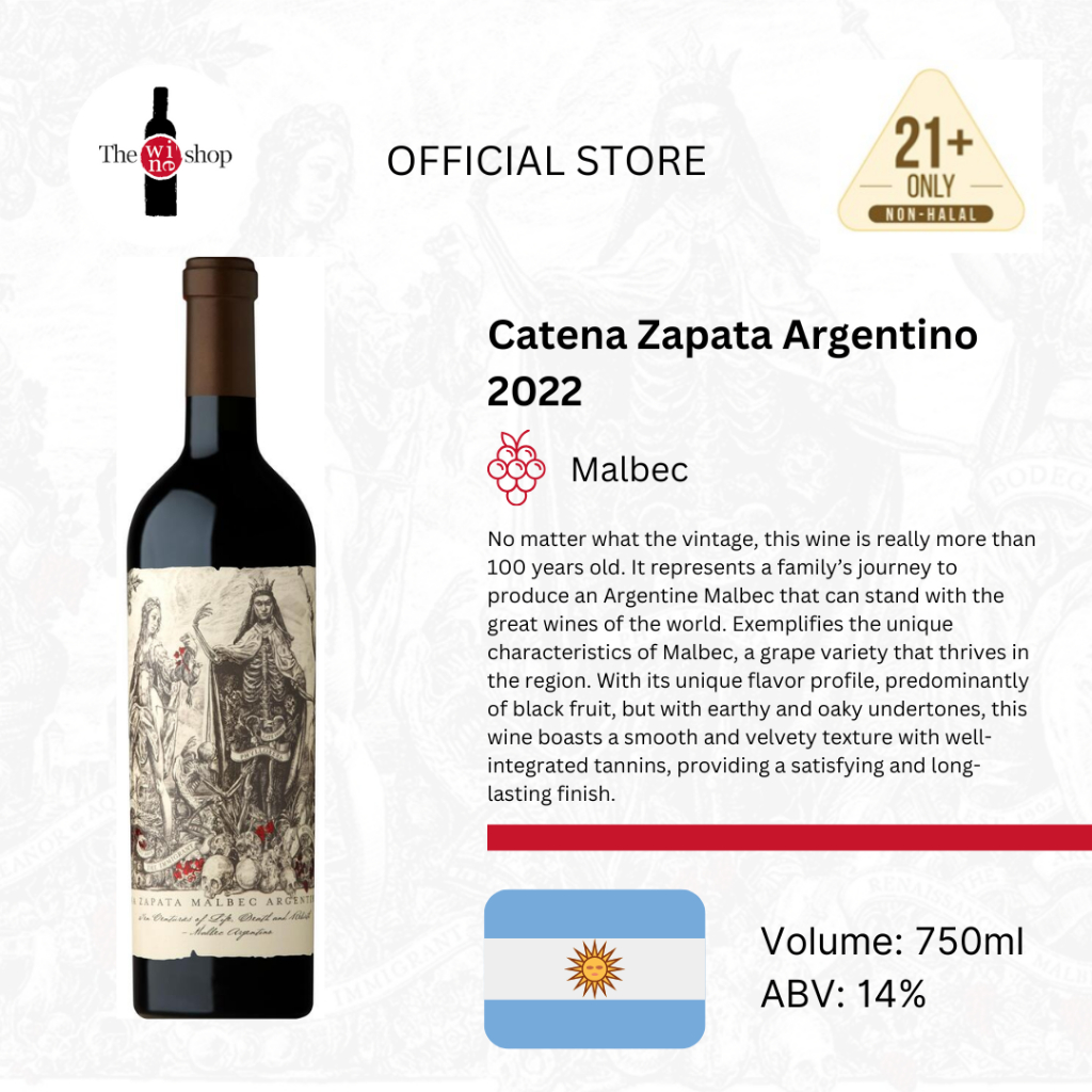 Catena Zapata Argentino Malbec 2022 750ml | Shopee Malaysia