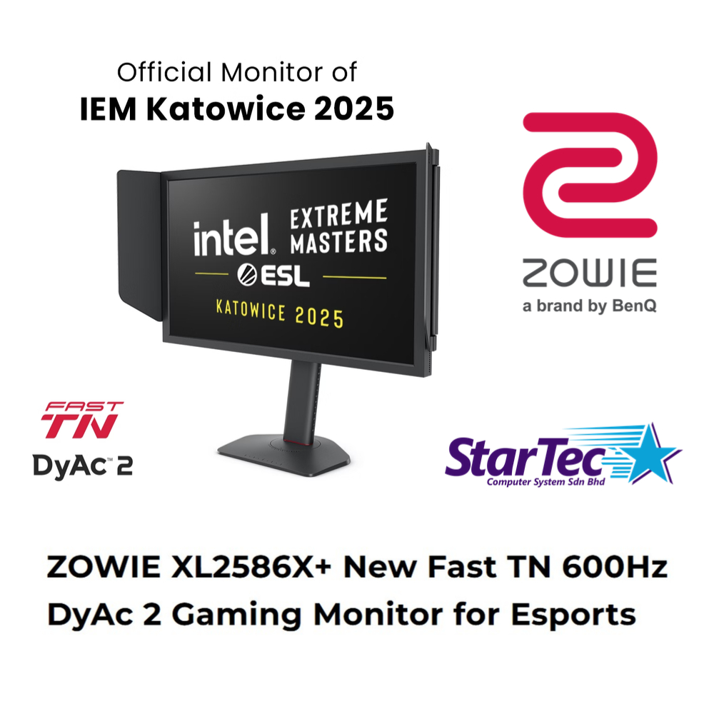 [New] BENQ ZOWIE XL2586X+ 24.1" Fast TN 600Hz DyAc™2 Gaming Monitor for Esports | Shopee Malaysia