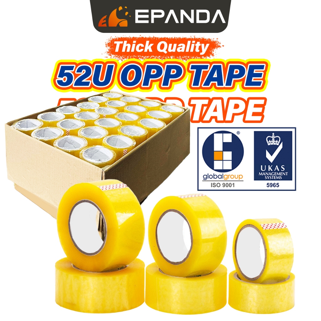 1 Carton Clear OPP Tape Adhesive Transparent Packing Tape Heavy Duty ...