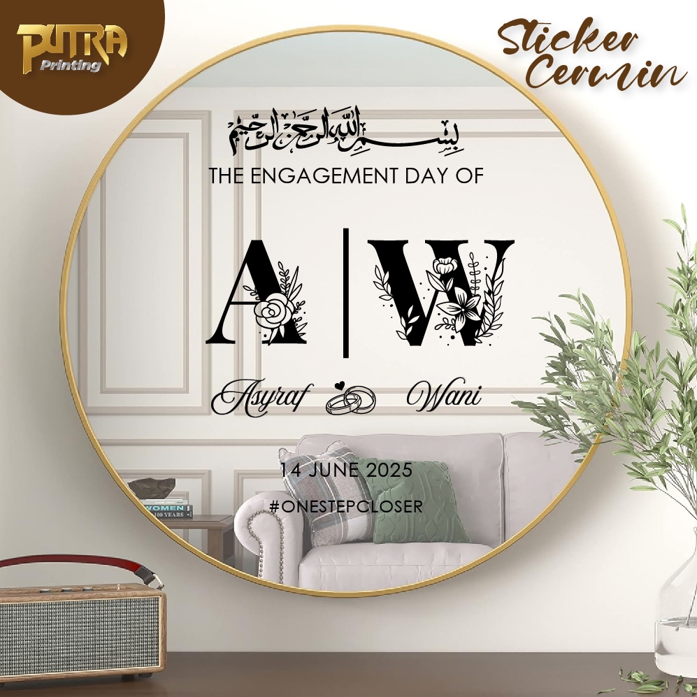STICKER CERMIN WEDDING 🦋🦋 | Shopee Malaysia