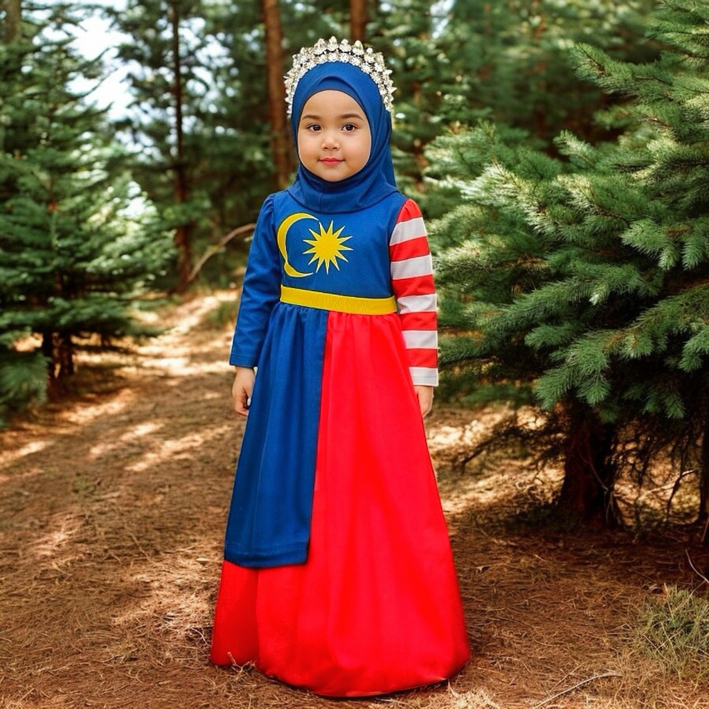 NOURA Dress Merdeka Baju Merdeka Baju Bendera | Shopee Malaysia
