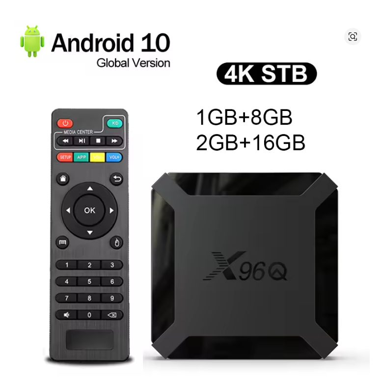 Hot X96Q Android 10.0 Fast Smart TV BOX 2GB 16GB Allwinner H313 Quad Core 4K VS X96 Mini Set top ...