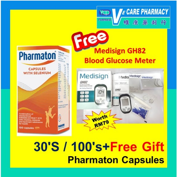 Pharmaton Capsules 30's / 100's / 100's+30's | Shopee Malaysia