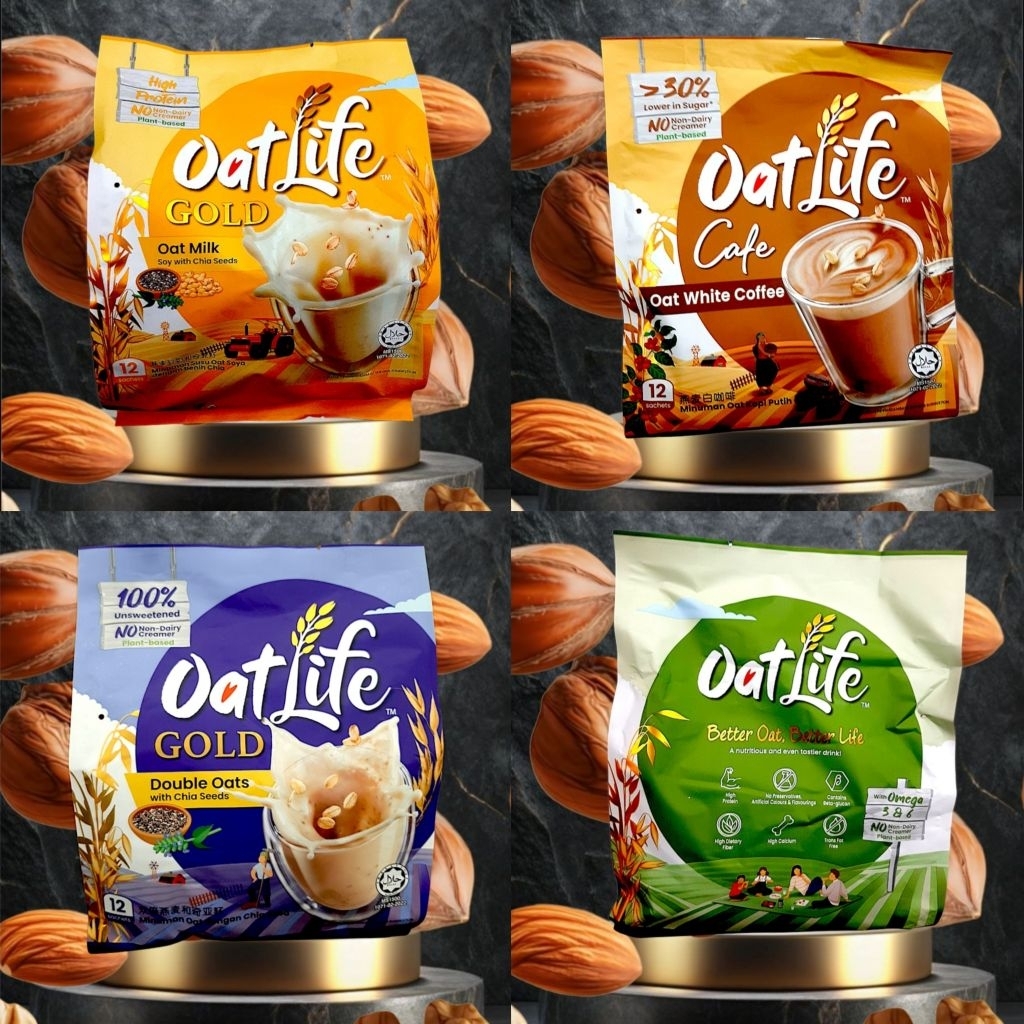 OATLIFE (OAT MILK/OMEGA/WHITE COFFEE/DOUBLE OAT CHIA SEEDs) | Shopee ...