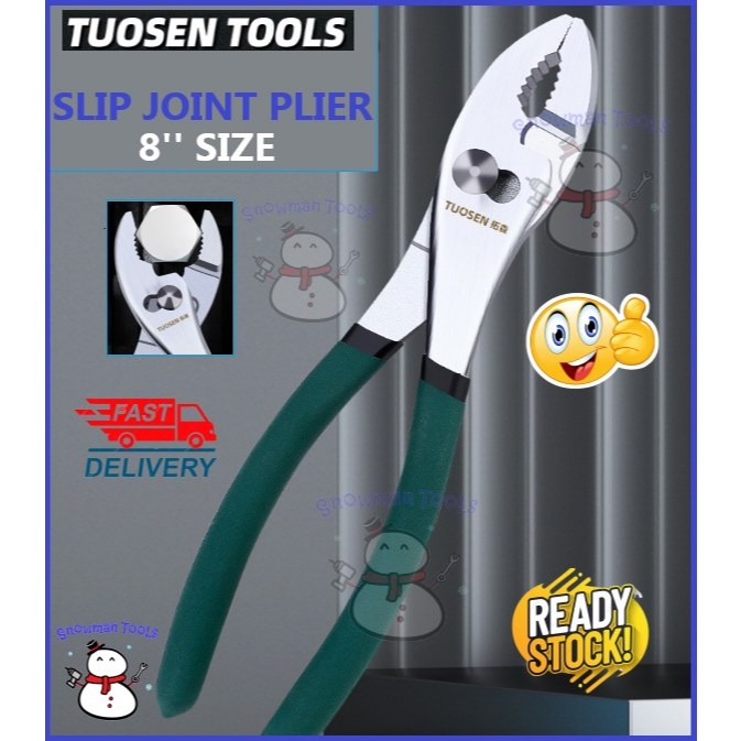 HIGH QUALITY TUOSEN 8'' SLIP JOINT PLIER PLIERS SPANNER WRENCH SPANAR ...