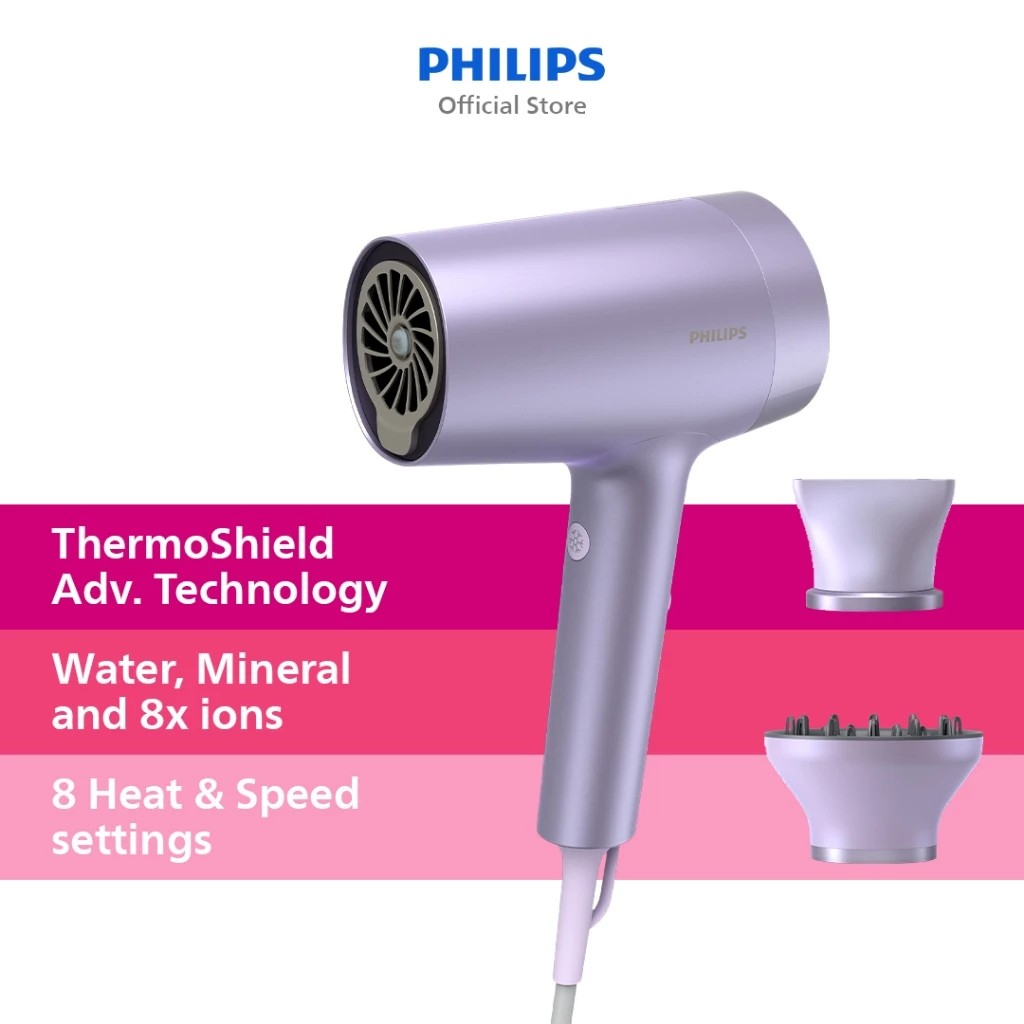 Philips 7000 Series Hair Dryer with ThermoShield Advanced Technology ...