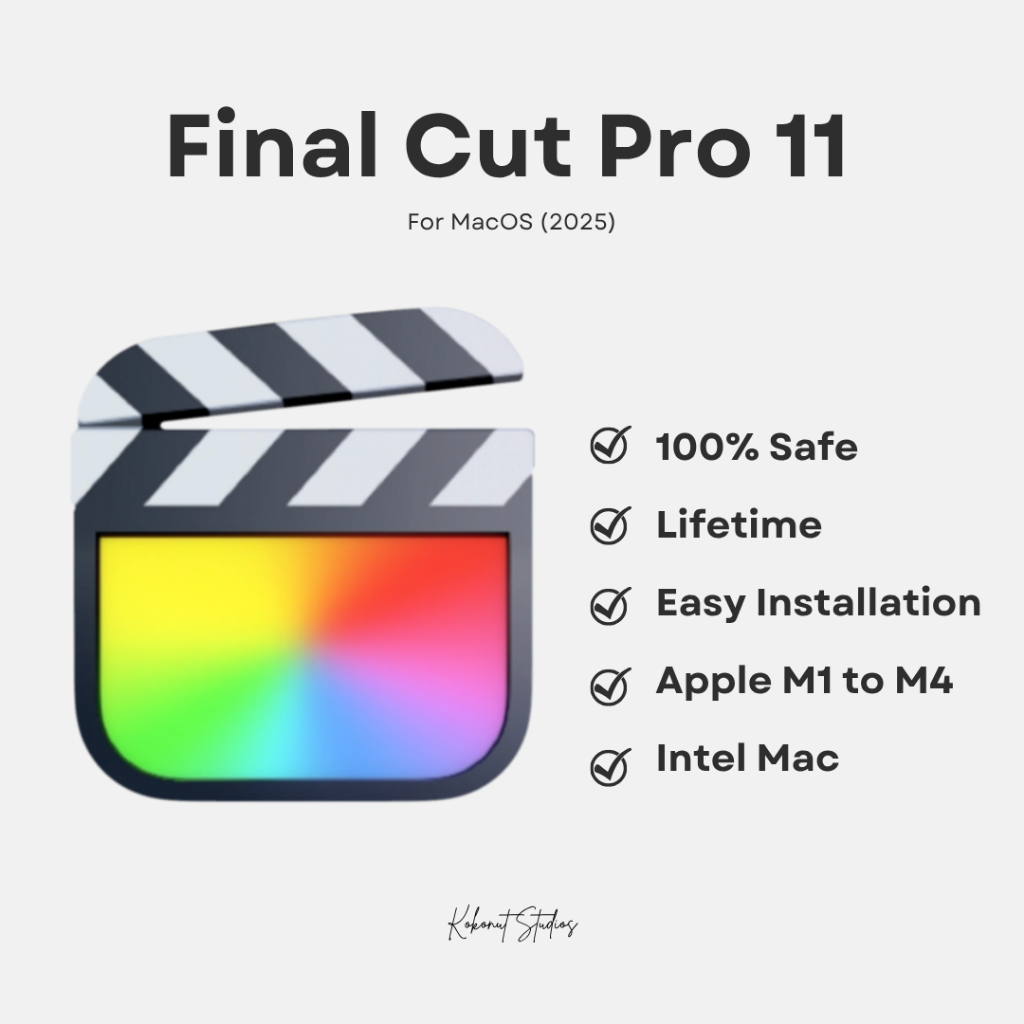 Final Cut Pro v11 for MacOS Latest Version 2025 | Shopee Malaysia