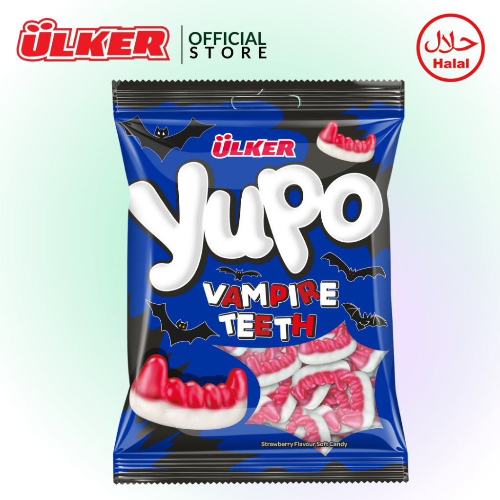 Ulker YUPO Vampire Teeth Halal – Gummy Sour Candy | Gula-Gula Getah ...