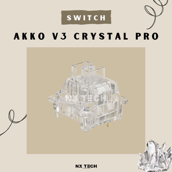 Akko V3 Crystal Pro | 3 pin | Linear Switch for mechanical keyboard ...
