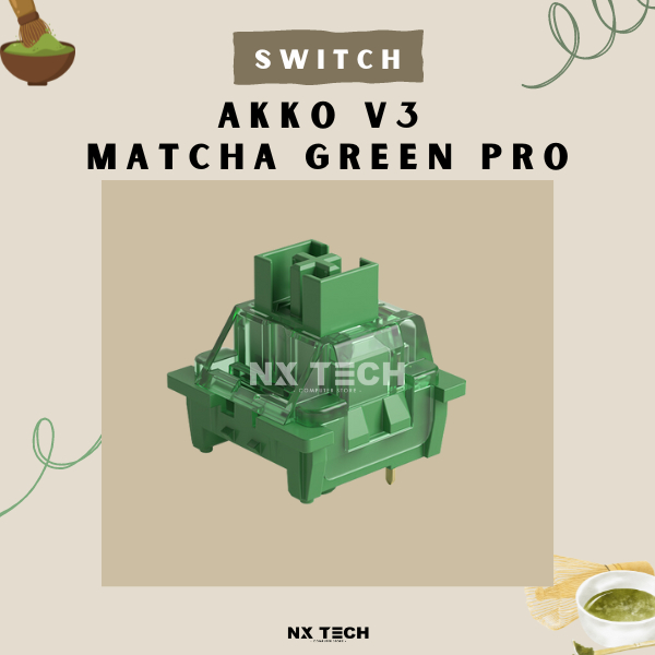 Akko V3 Matcha Green Pro | 3 pin | Linear Switch for mechanical ...