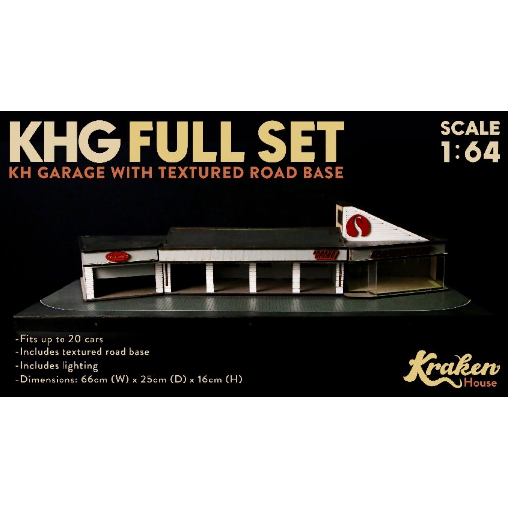 KRAKEN HOUSE KHG FULL SET - KH GARAGE WITH TEXTURED ROAD BASE | Shopee Malaysia