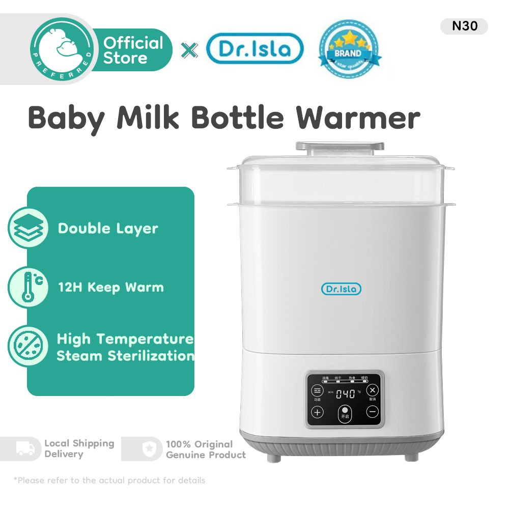 PREFERRED & Dr.isla Baby Bottle Sterilizer 4-in-1 Large Capacity Warmer ...