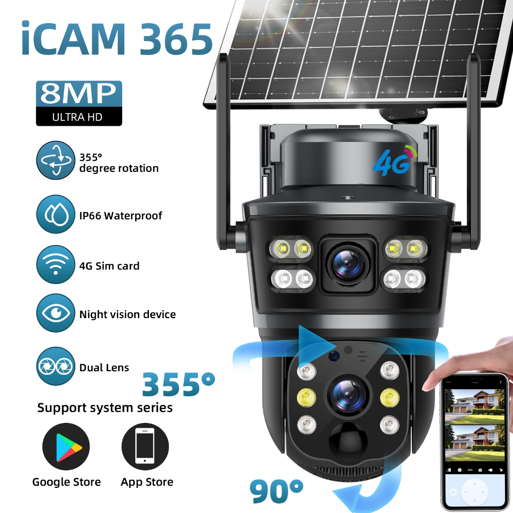 iCam365 4G SIM card closed-circuit television monitoring system/ultra ...