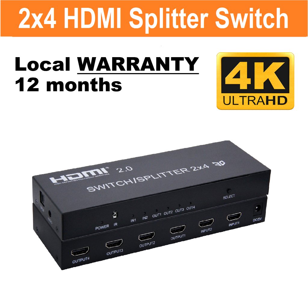 2x4 HDMI Switch Splitter | Shopee Malaysia