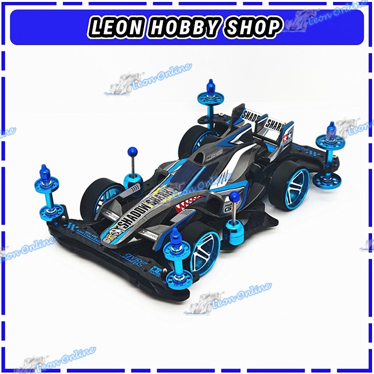 Kereta Model Tamiya Mini 4WD Shadow Shark AR Chassis Modified | Shopee ...