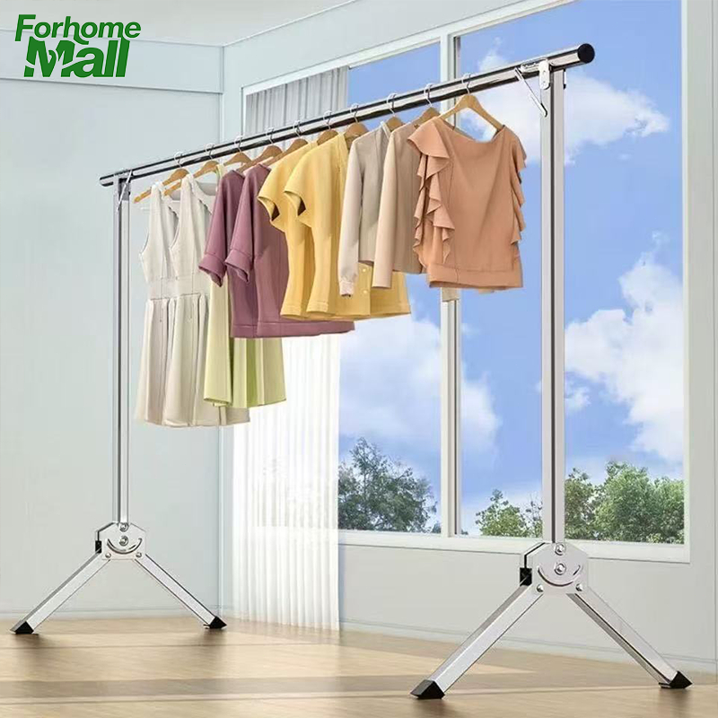 Rak pengeringan boleh lipat Rak pengeringan keluli tahan karat rod ...