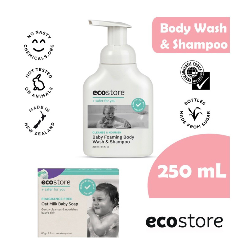 Ecostore Baby Foaming Body Wash & Shampoo 250mL OR SOAP | Shopee Malaysia
