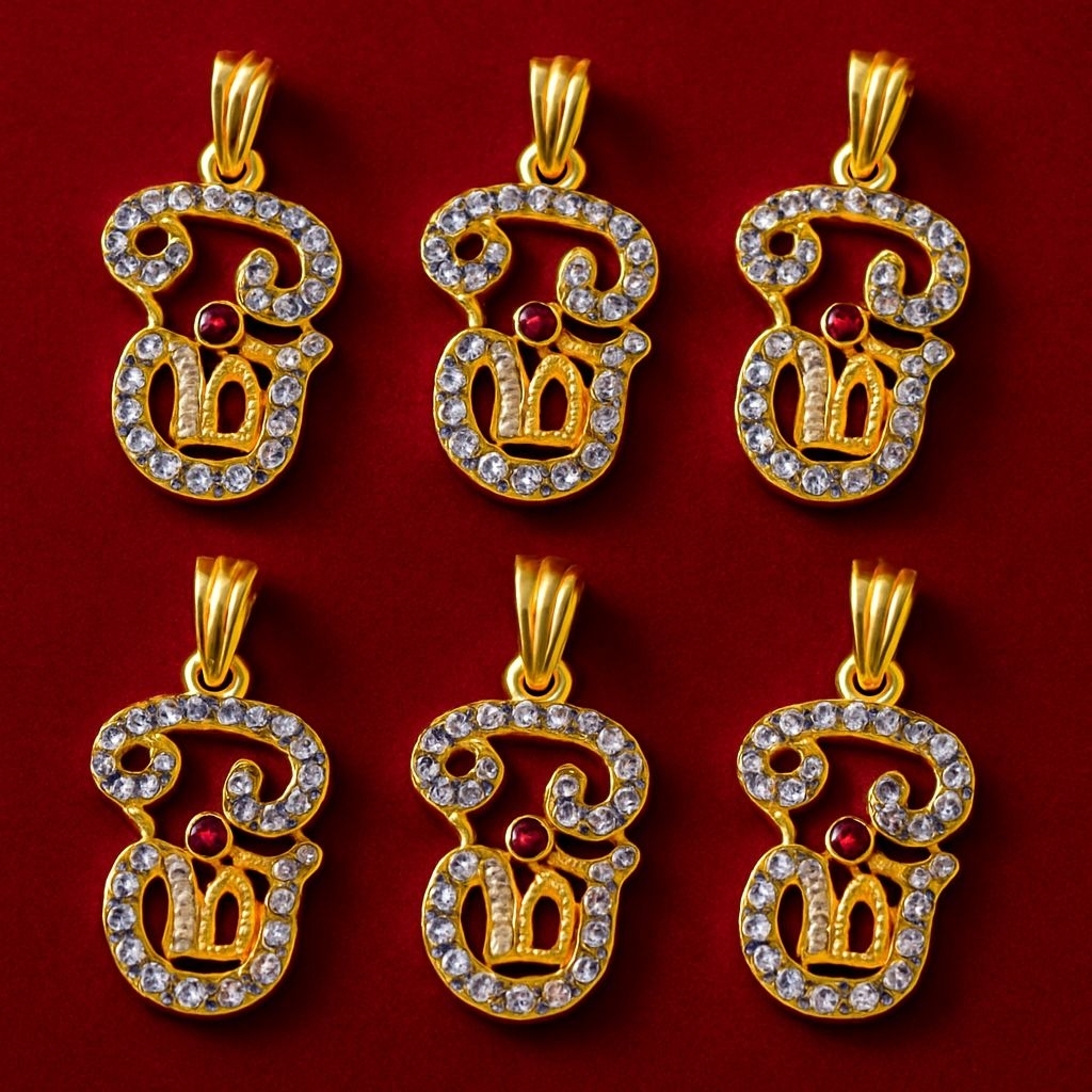 Tamil OM Locket (Chain Pendant) | Shopee Malaysia