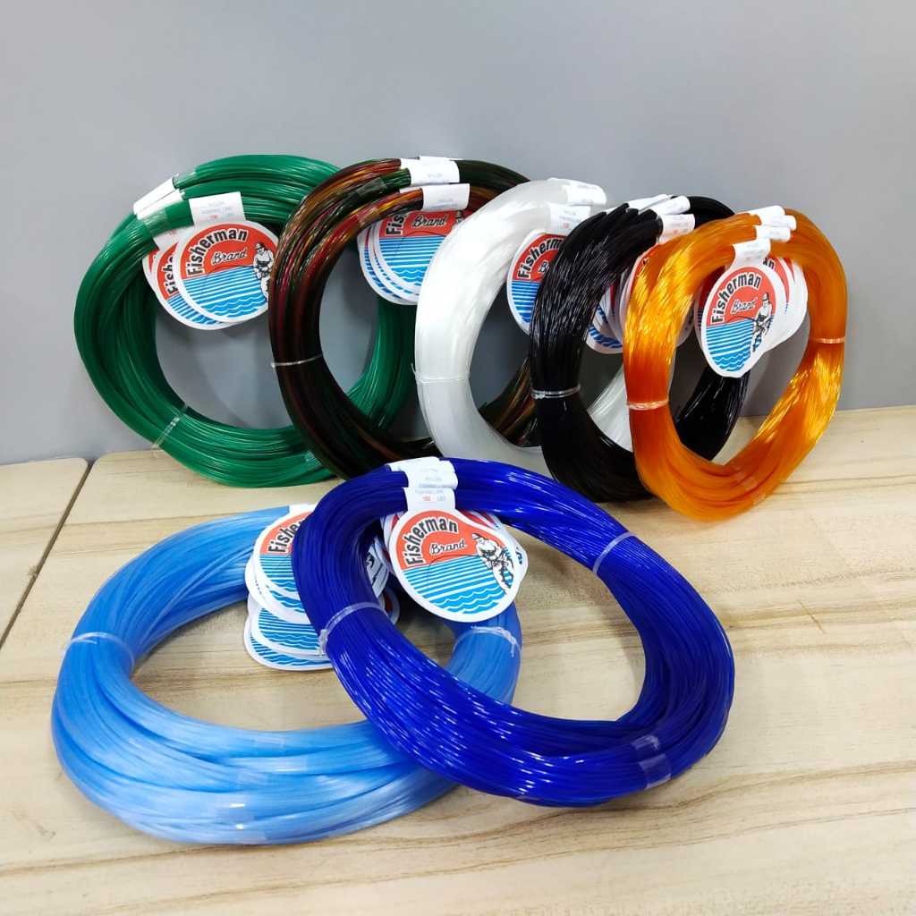 10 Roll 200M Tali Pancing Nylon Jenama Fisherman Heavy Duty Nylon ...