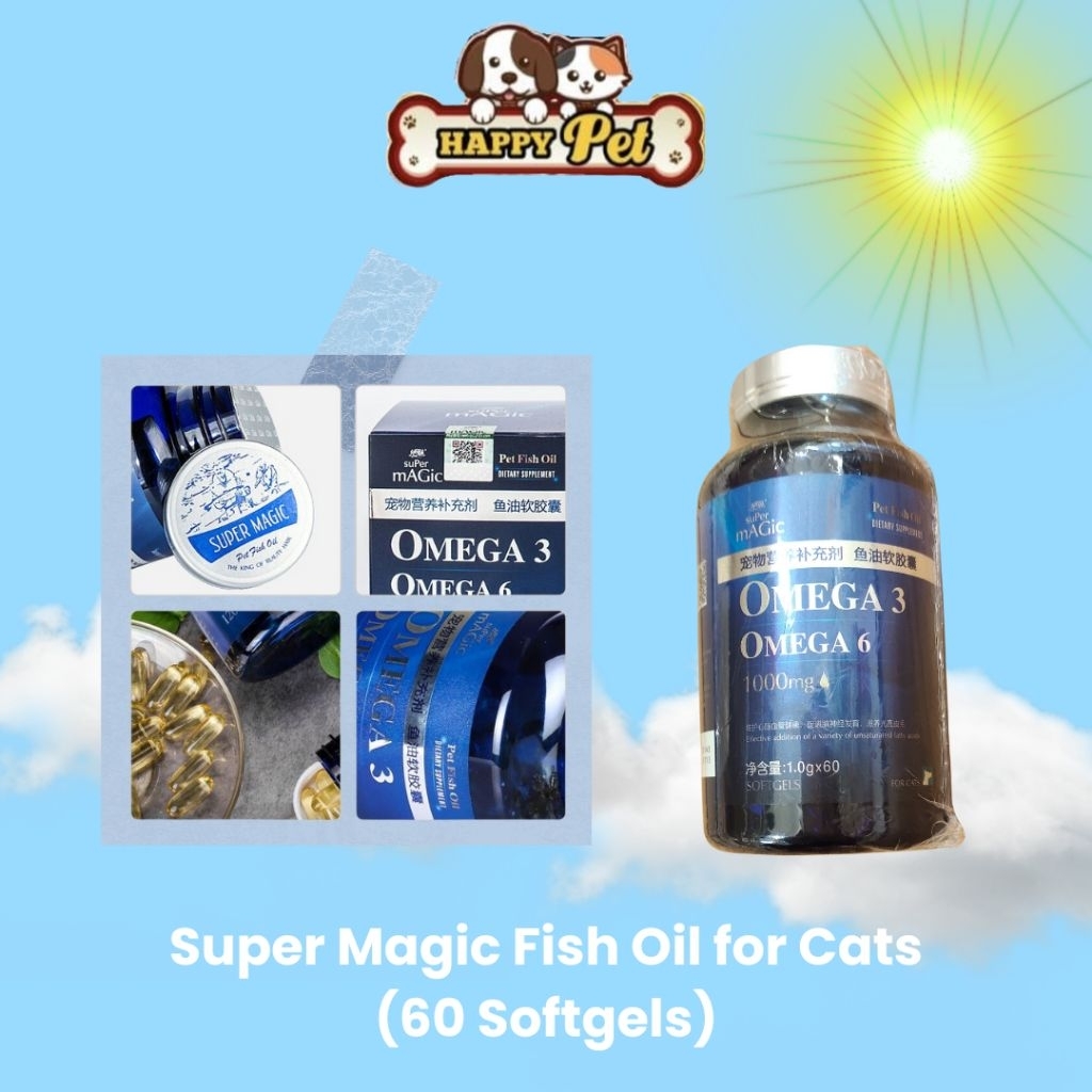 Super Magic Fish Oil for Cats (60 Softgels) | Shopee Malaysia