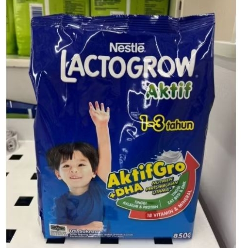Nestle Lactogrow Aktif, 1-3 tahun, 850g | Shopee Malaysia