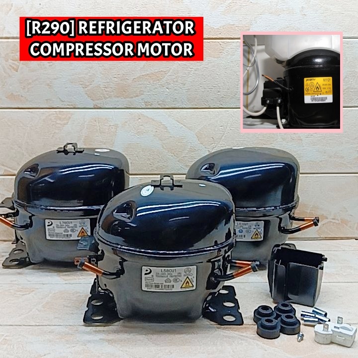 MOTOR KOMPRESOR PETI SEJUK - COMPRESSOR MOTOR GAS [ R290 ] | HIGH ...
