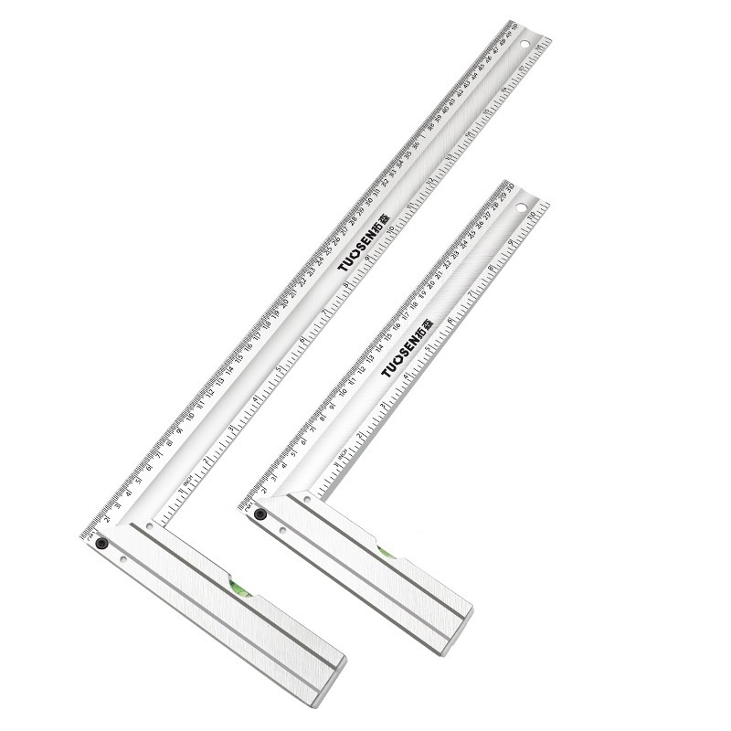 Tuo Sen L Shaped try Angle Measure Ruler 铝合金冲压刻度拐尺 Sen Thor Hardware ...