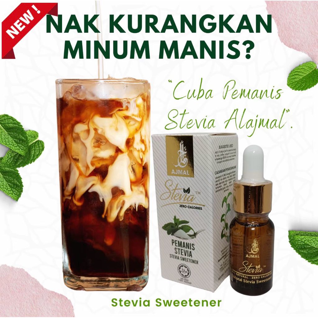 ALAJMAL STEVIA – 100% Original Natural Sweetener | Pengganti Gula Lebih ...