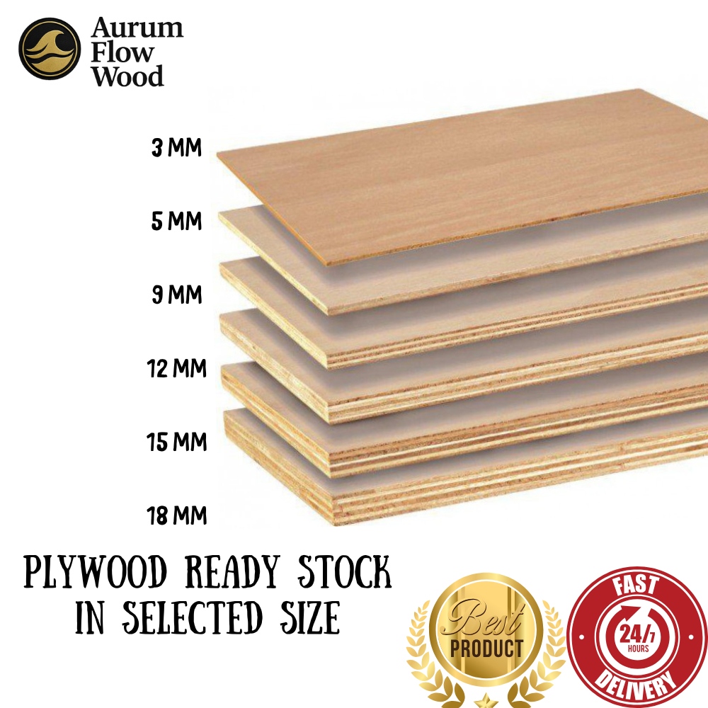【Ready Stock】AFW PLYWOOD PAPAN 3mm 5mm 8mm 12mm 15mm Custom Cut Size ...
