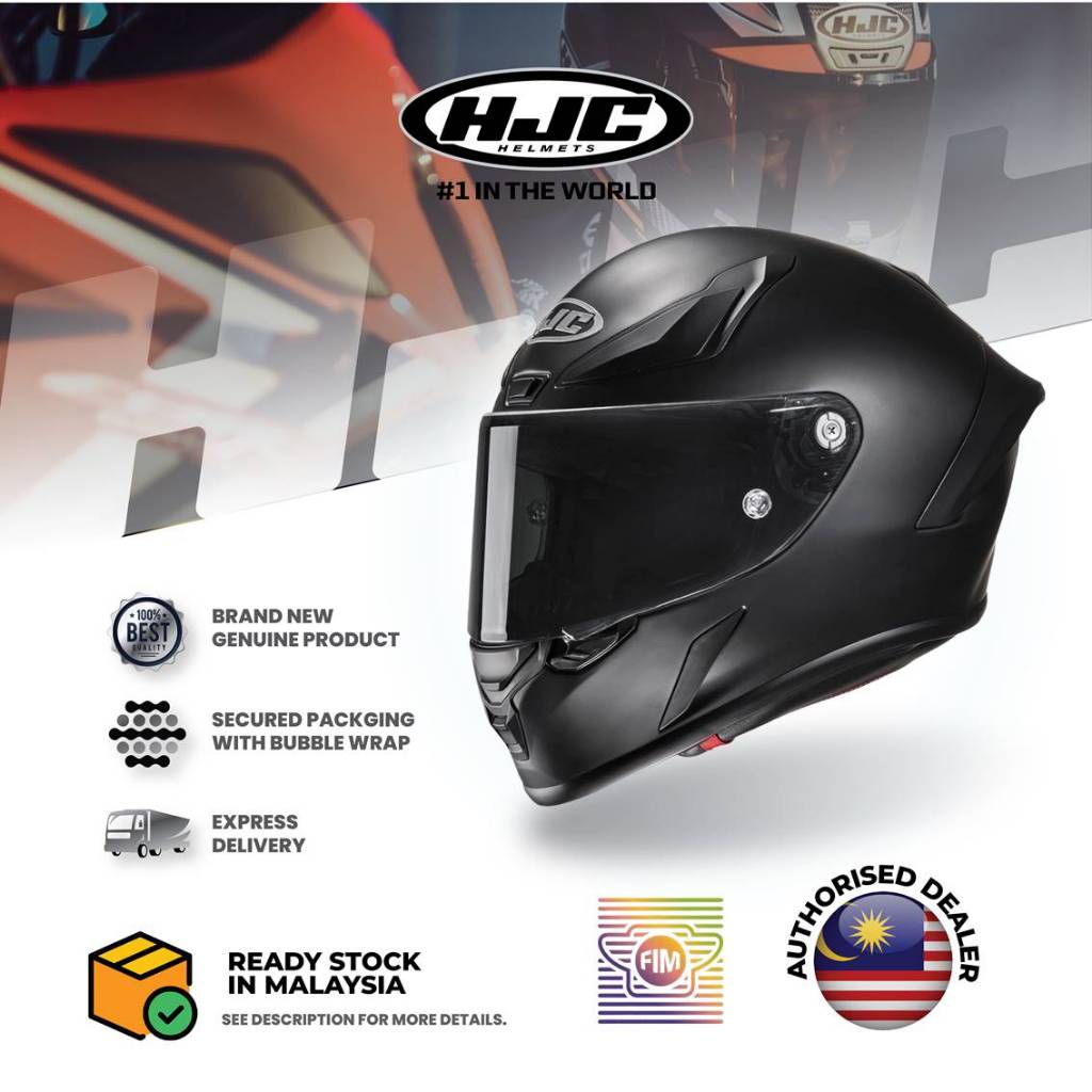 HJC RPHA 1 Full Face Racing Helmet - Matte Black motor keledar HJC ...