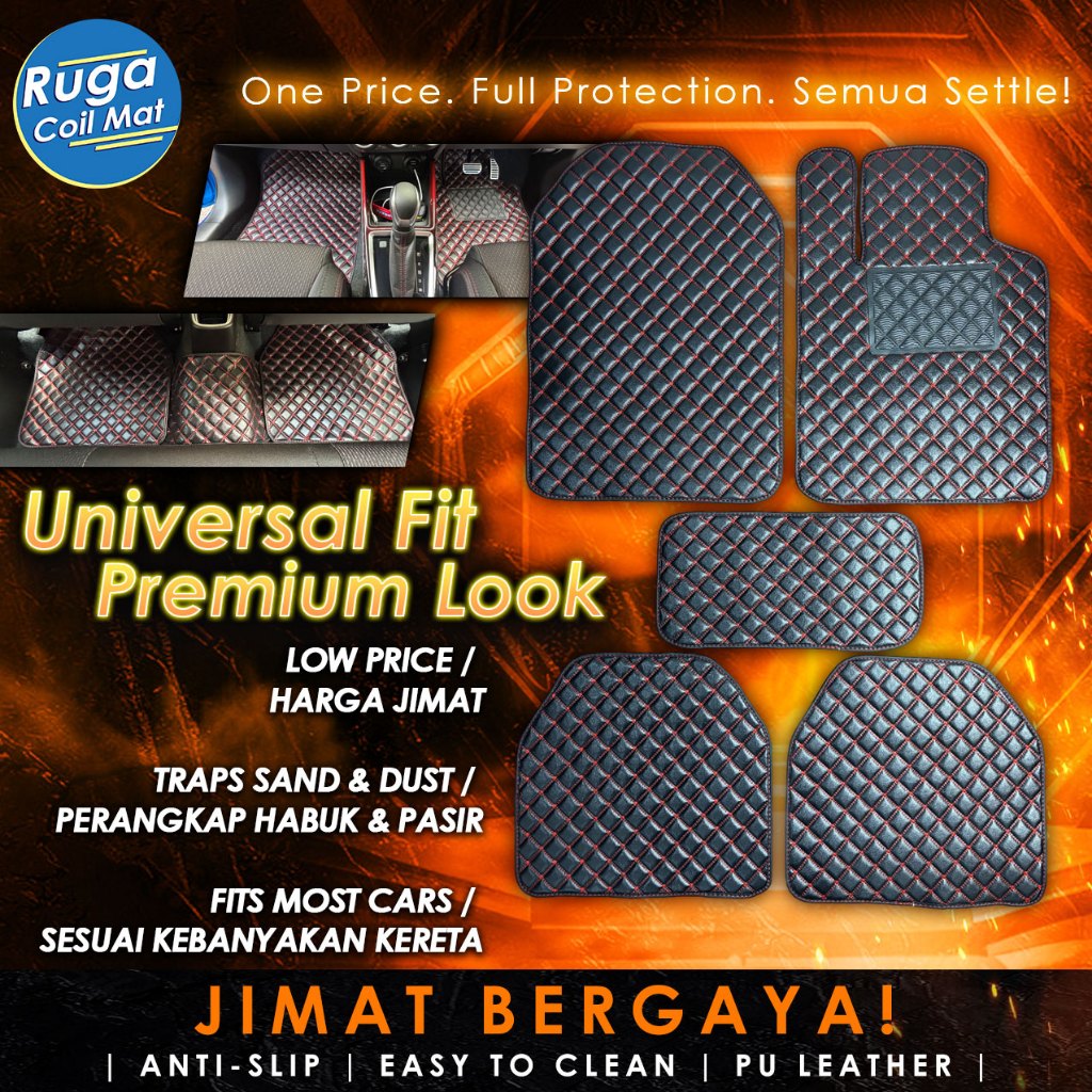 RUGA Universal 3D PU leather Car Mat Car Carpet Car Floor Mat Carpet ...