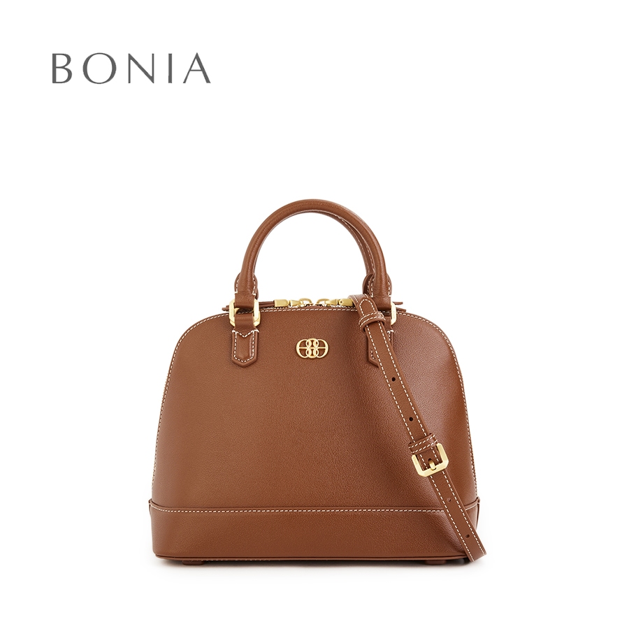 Bonia Brown Intrecciata Small Satchel Bag | Beg Satchel | Shopee Malaysia