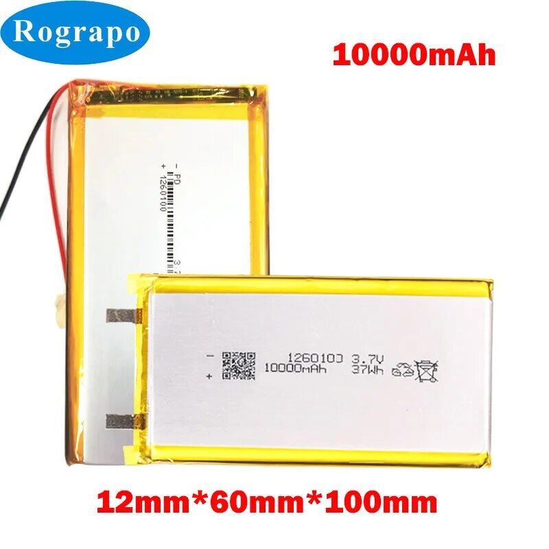[Baru dan bertambah baik] 3.7v Li polimer 10000mah 1260100 pakej lembut ...