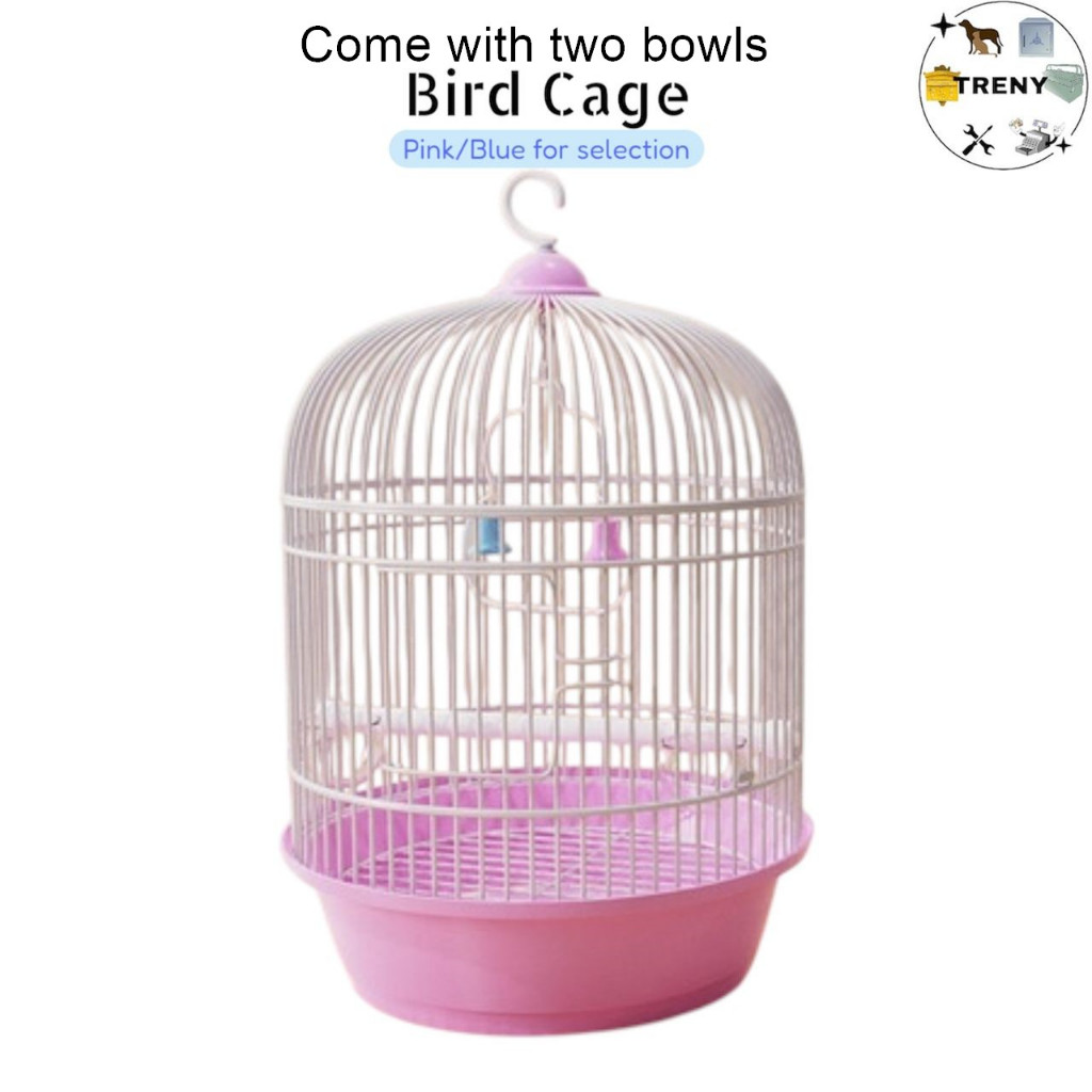 Sangkar Burung Besi Bulat / Round Bird Cage / Bird House / Pet Cage ...