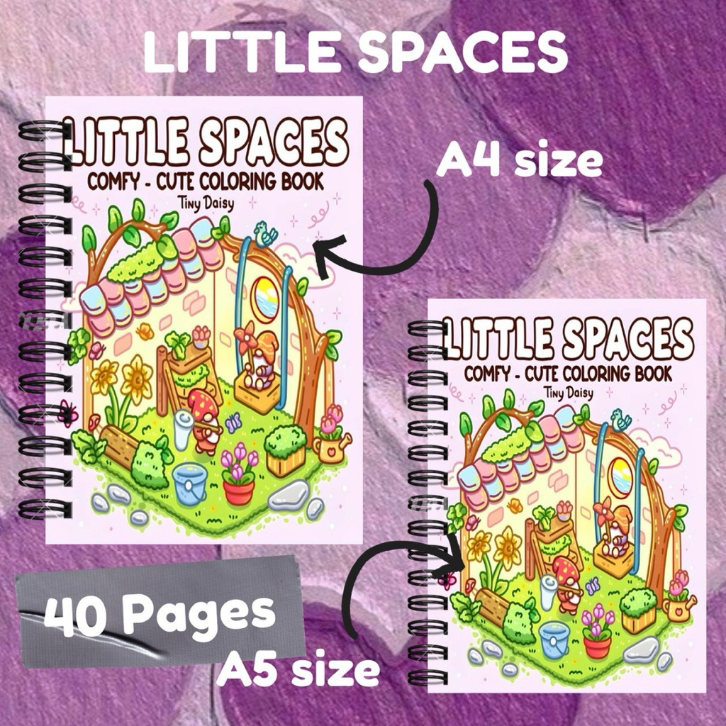 Little Space Coloring book loose paper a cute and cozy coloring book 40 ...