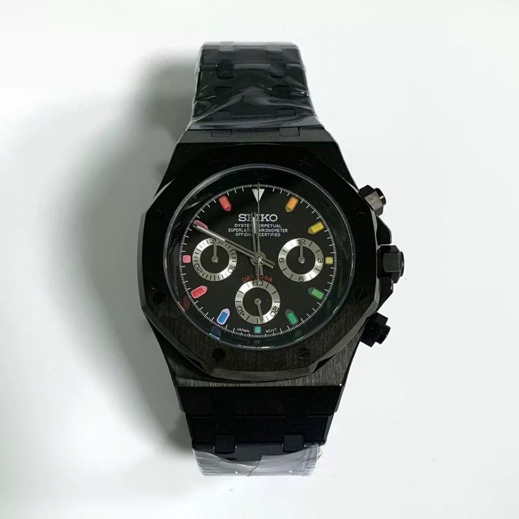 Seiko Mod Ap Royal Oak Black Edition | Shopee Malaysia