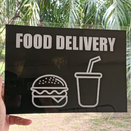 Food Delivery Signage Untuk Kedai | Tanda Restoran ShopeeFood GrabFood ...