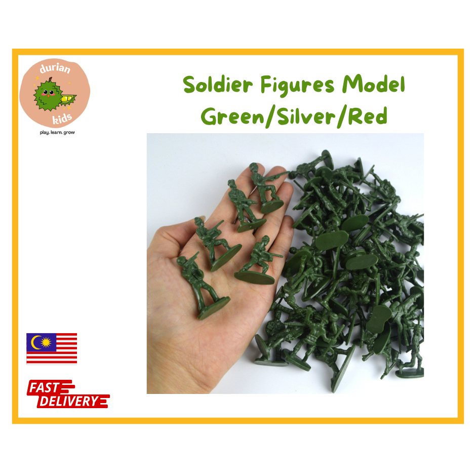 100pcs Soldier Figures Model/ Patung Model Plastik/ Military / Display ...