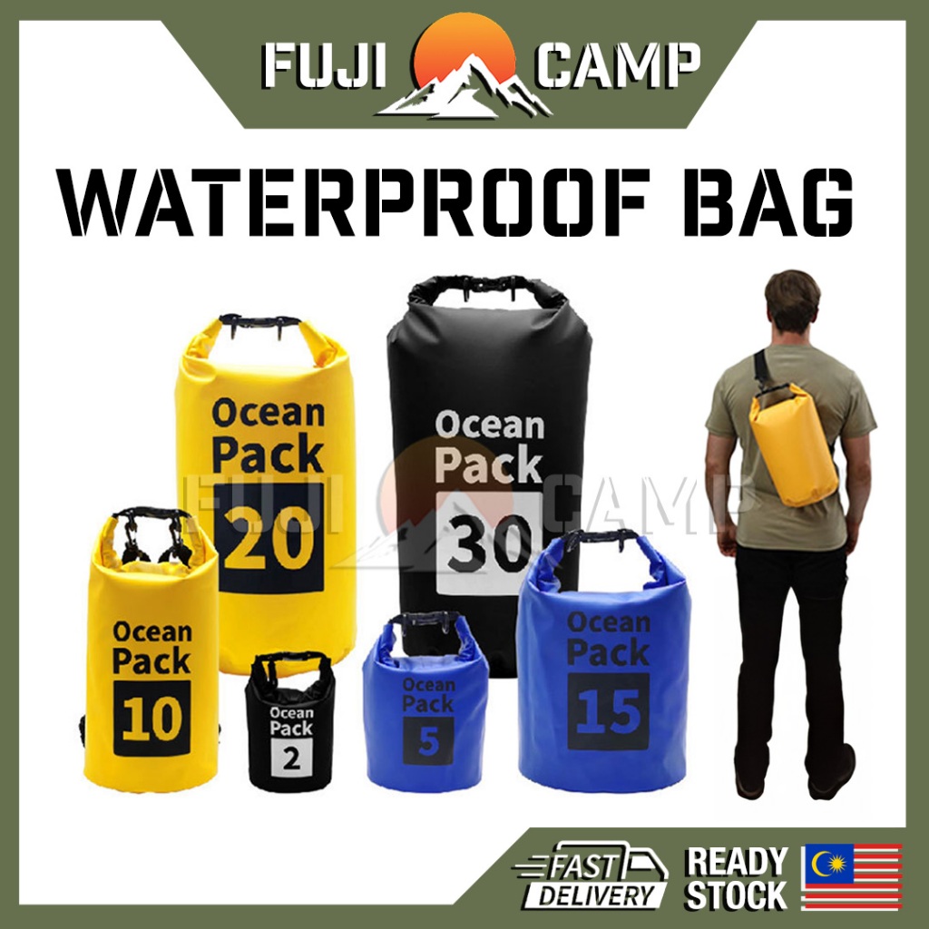 🏕️READY STOCK🏕️2L 10L 20L 30L Ocean Pack Dry Bag Beg Kalis Air ...
