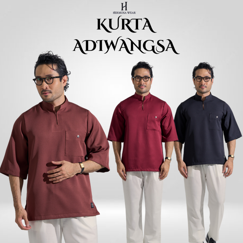 KURTA ADIWANGSA MANDARIN COLLAR | Shopee Malaysia